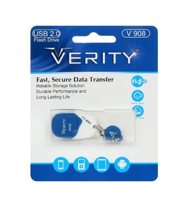 خرید فلش مموری وریتی مدلV908 ظرفیت 64 گیگابایت آبی قیمت روز